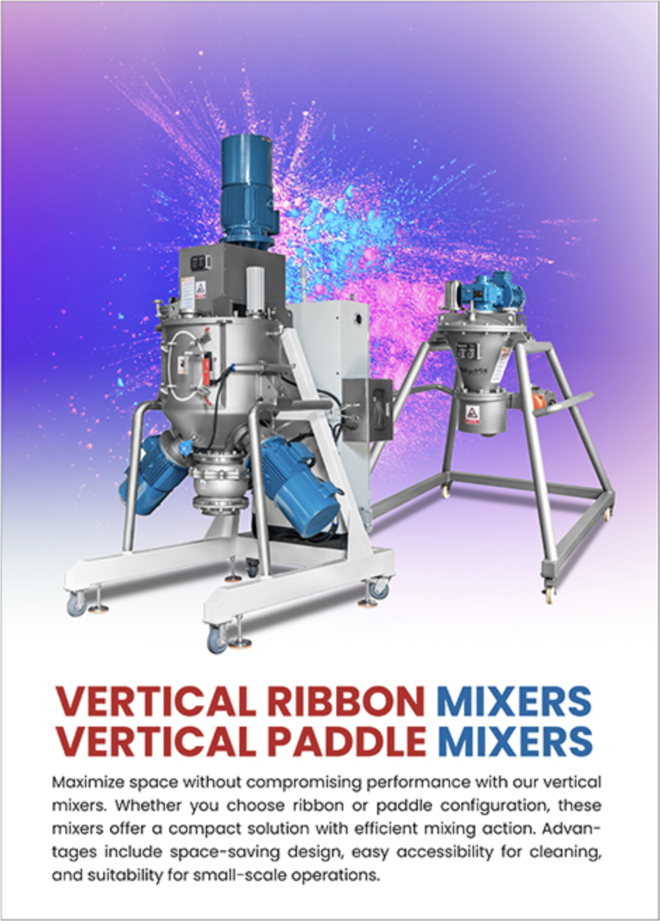 Vertical Paddle Mixers & Ribbon Mixers Engineered By PerMix, Simply The Best